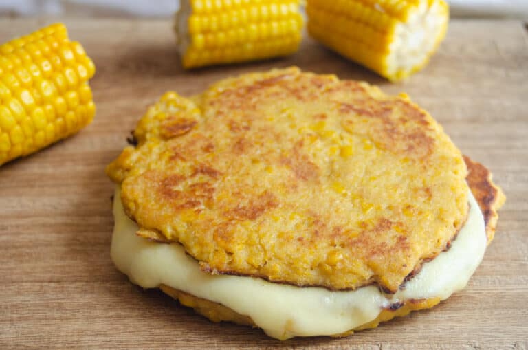 Arepas de Choclo (Colombian Sweet Corn Cakes with Cheese)