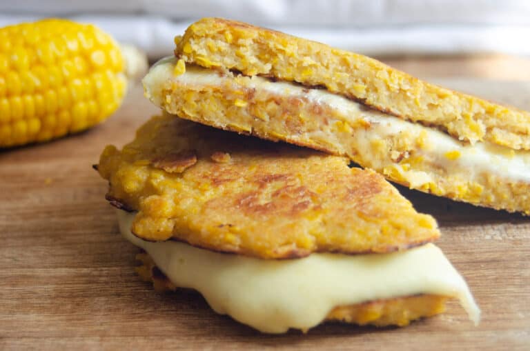 Arepas de Choclo (Colombian Sweet Corn Cakes with Cheese)